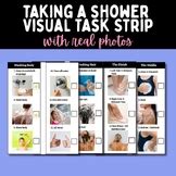 Showering And Hair Washing Visual Task Strip Real Photo Body Washing