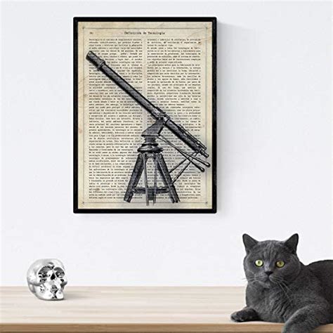 Nacnic Poster Telescope Vintage Sheets With Definitions Interior Design A4 Size Bigamart