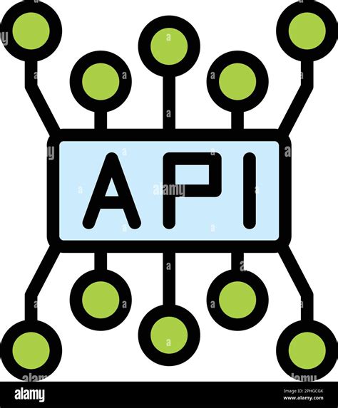 Api Code Icon Outline Api Code Vector Icon For Web Design Isolated On White Background Color