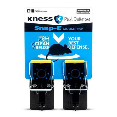 Kness 5029335 Twin Snap E Mouse Trap Black Walmart Business Supplies