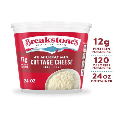 Breakstones Large Curd 4 Milkfat Min Cottage Cheese 24 Oz 24 Oz Kroger