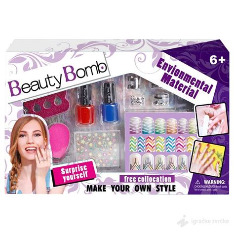 Set Za Nokte Za Devojčice Lakovi I Nalepnice