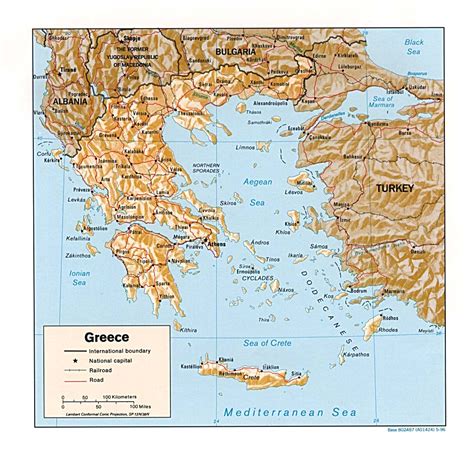 Maps Of Greece Greece Detailed Map In English Tourist Map Map Of