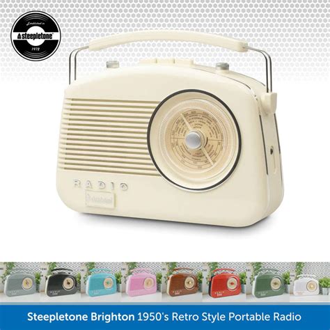 Steepletone Brighton Bt Portable Radio With Bluetooth Audio Volt