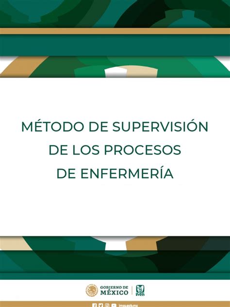 Método De Supervisión En Enfermería Imss Pdf Evaluación Planificación