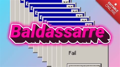 Baldassarre Y2k Logo Text Effect Generator Baldassarre Y2k Logo Text Effect Generator