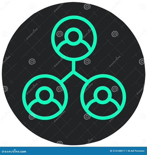 People Netword Icon Business Network Isolated Design Stock Vector