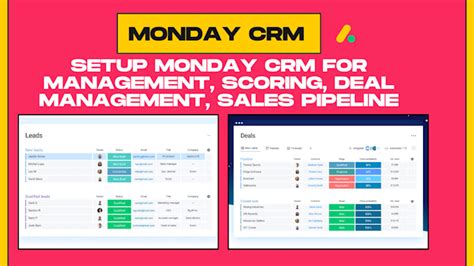 Setup Monday Crm For Lead Management Scoring Deal Management Sales Pipeline By Cephasmonday