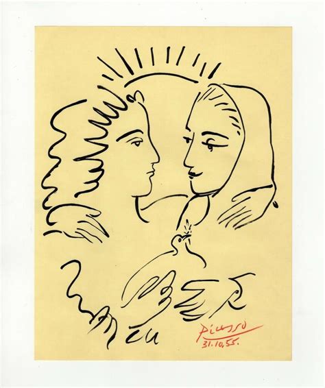 Pablo Picasso Ink Drawing 1998284563