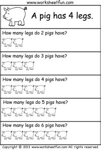 How Many Legs Picture Word Problems Repeated Addition