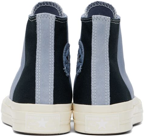 Converse Blue And Black Chuck 70 Patchwork Suede Sneakers Converse