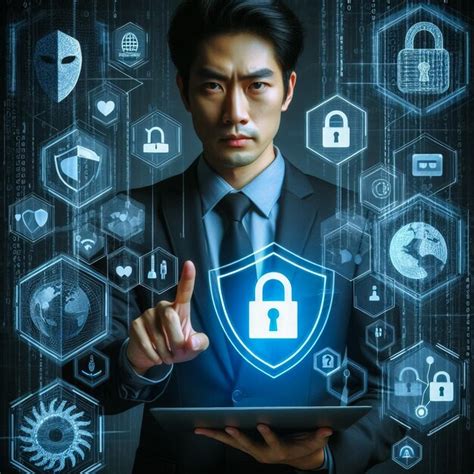 Premium Photo Hacking And Safety Concept Hacker At Desktop Using