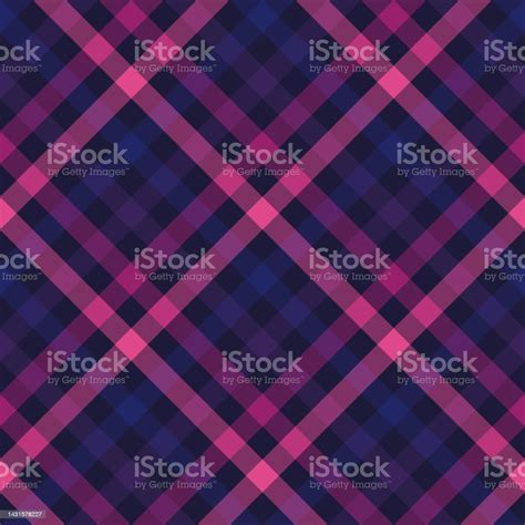 Seamless Pattern Classical Cell Diagonally Contrasting Pink Color On