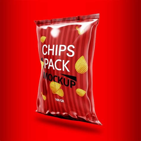 Premium Psd Potato Chips Packet