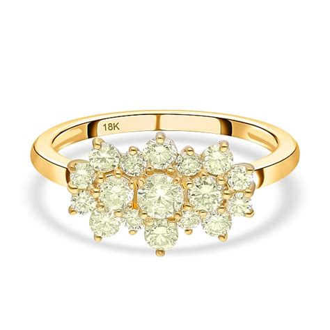 Iliana 18k Yellow Gold Sgl Certified Natural Yellow Diamond Si Ring 1