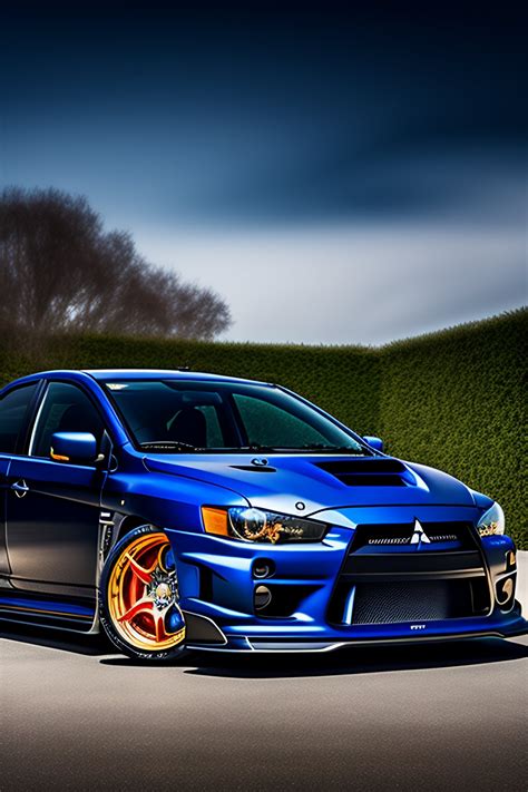 Mitsubishi Evo X Blue