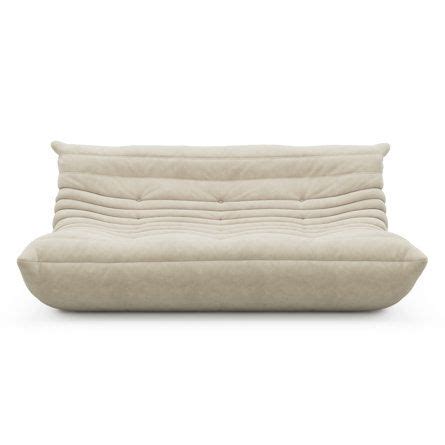 Viv Rae Blanchette Kail Microfiber Microsuede Armless 3 Seat Togo