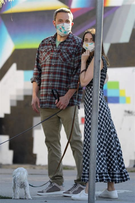 Ana De Armas And Ben Affleck On A Walk Wearing A Face Mask 40 Photos