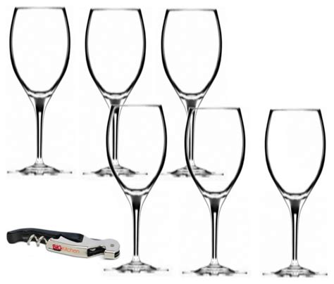 Riedel Vinum Crystal Cuvee Prestige Wine Glass Set Of 6 With Waiters