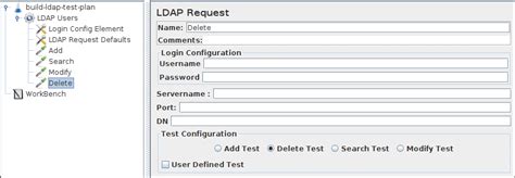 apache jmeter user s manual building an ldap test plan