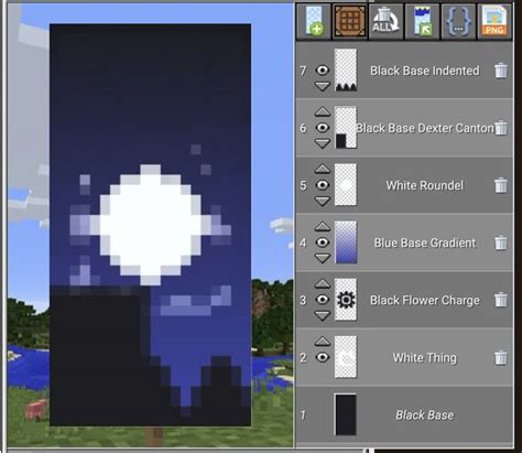 Minecraft Banner Designs Night Banner