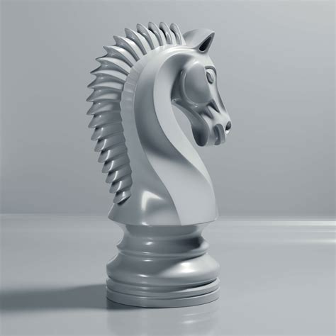8 Knight Chess Pieces By Usamamughal