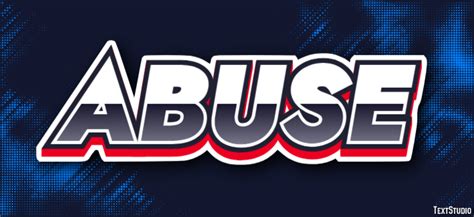 Abuse Text Effect And Logo Design Word