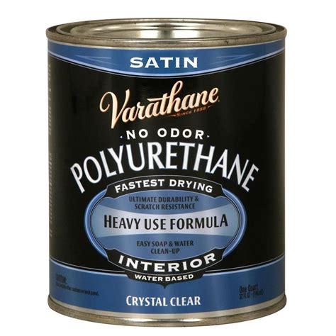 Varathane 1 Quart Clear Satin Water Based Interior Polyurethane 2 Pack