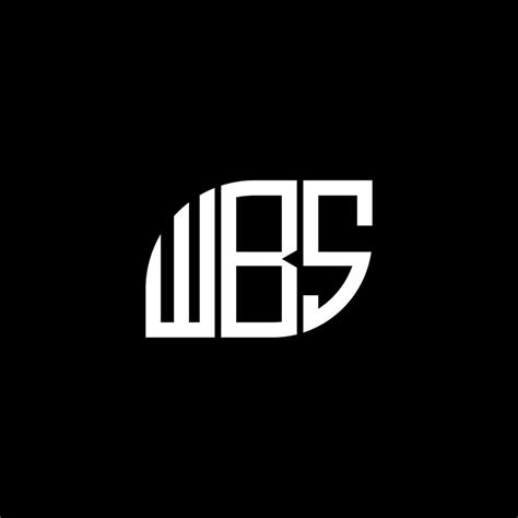 Diseño De Logotipo De Letra Wbs Sobre Fondo Negro Concepto De Logotipo