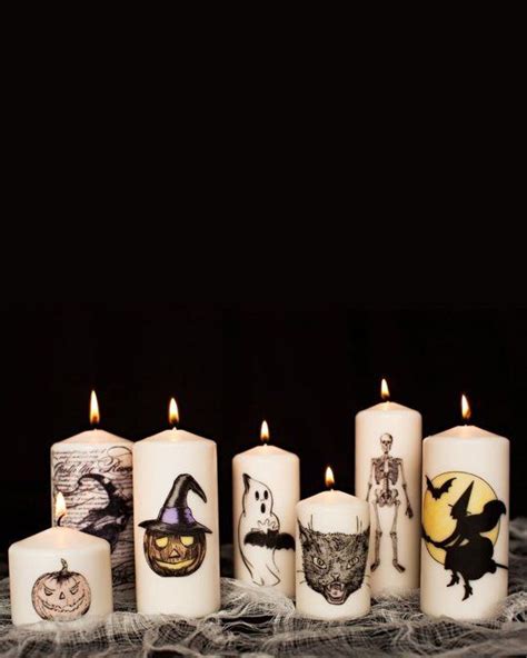 How To Make Decorative Diy Halloween Candles Halloween Candles Diy Fun Halloween Decor