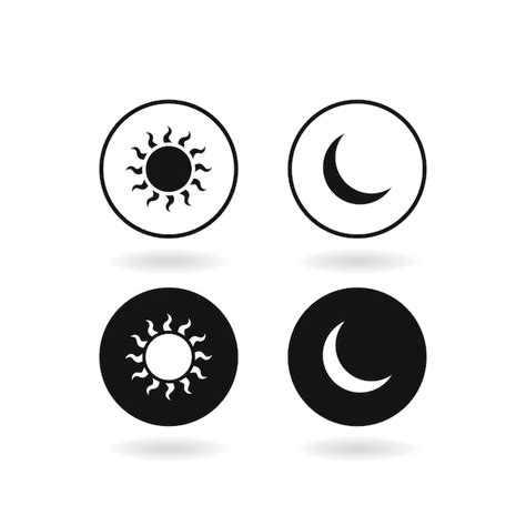 Premium Vector Day Night Switch Vector And Light And Dark Icon Or Sun