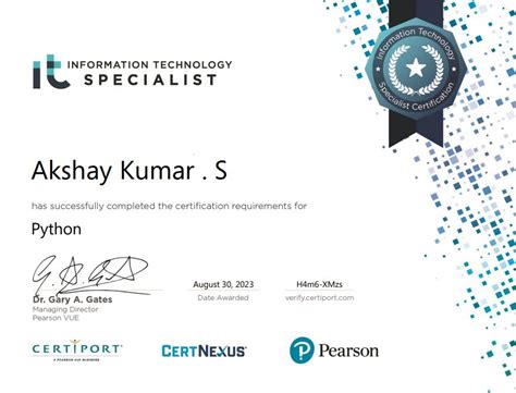 Akshaya Kumar On Linkedin Python Certification Professionaldevelopment