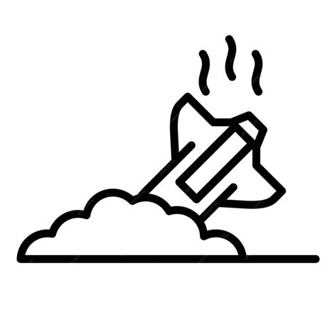 Premium Vector Spaceship Crash Vector Illustration Style