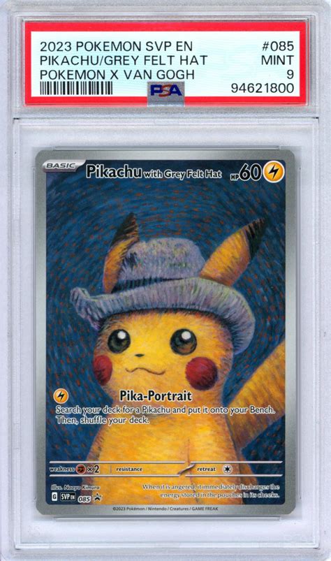 Pikachu Van Gogh Psa 9 Promo Pokemon Us 2023 Fuji Store