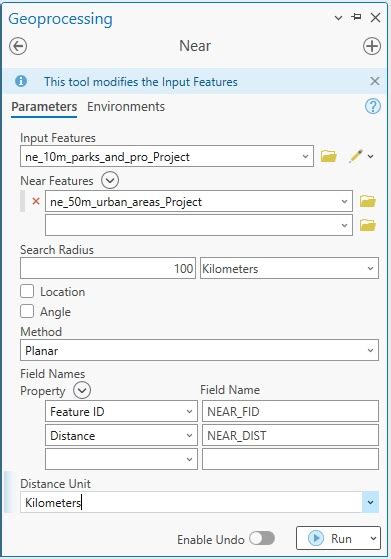 how to calculate distances between features in arcgis pro geospatial training services