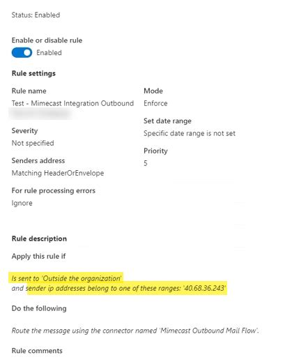 Server Side Issue Outbound Emails Do Not Get Xink Signatures When Using Mimecast Help Center