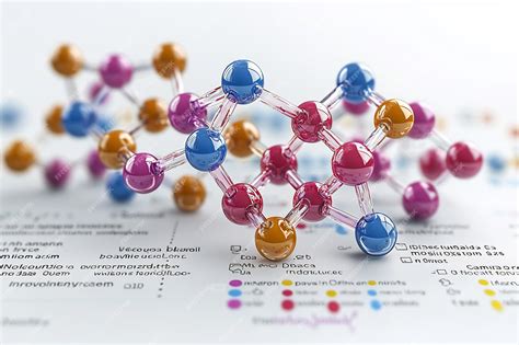 Environmental Chemistry Chart Showing Atomic Bond Molecular Structure