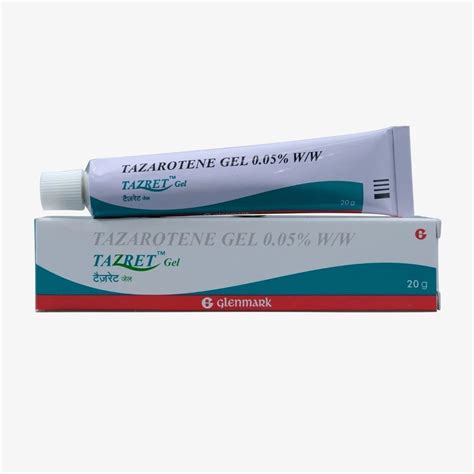 Tazret Tazarotene Gel 005 Ww For Face Acne Psoriasis 15gm At