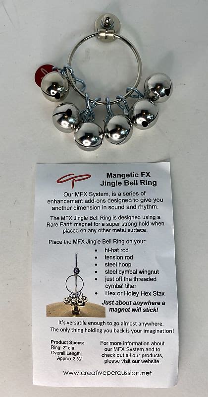 Creative Percussion Mfx Jingle Bell Ring Chrome Reverb