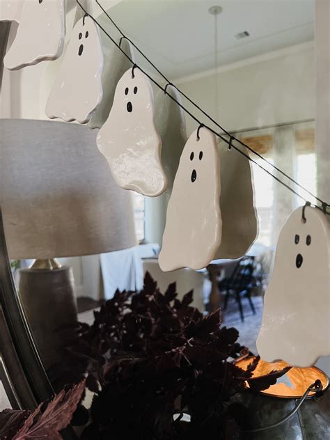 Diy Ceramic Ghost Garland Crazy Wonderful