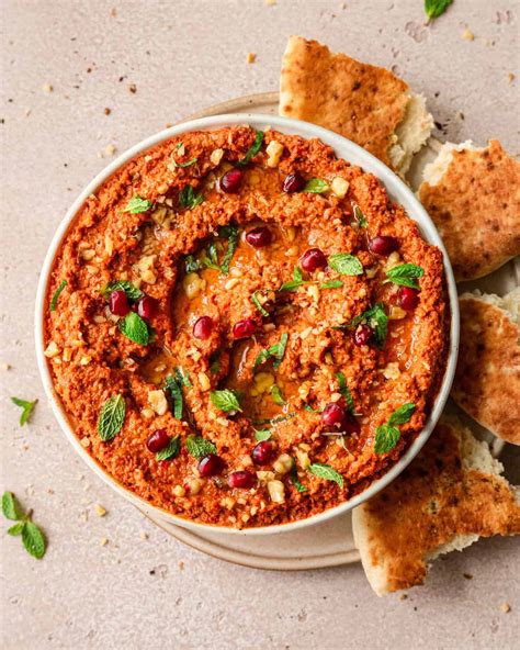 Muhammara Roasted Crimson Pepper Dip Street Food Spectacle