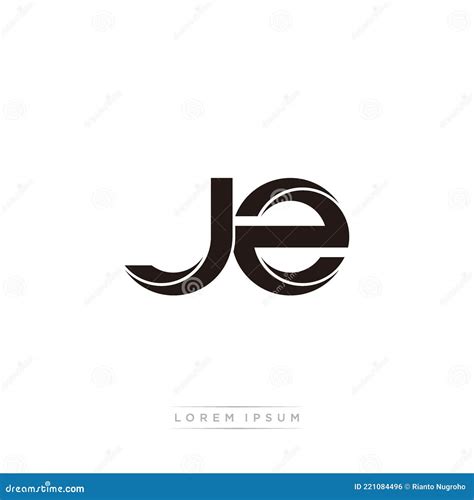 Jz Iniziale Lettera Split Minuscola Monogramma Moderno Con Contorno