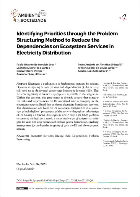 Pdf Identifying Priorities Through The Problem Structuring Method To Reduce The Dependencies