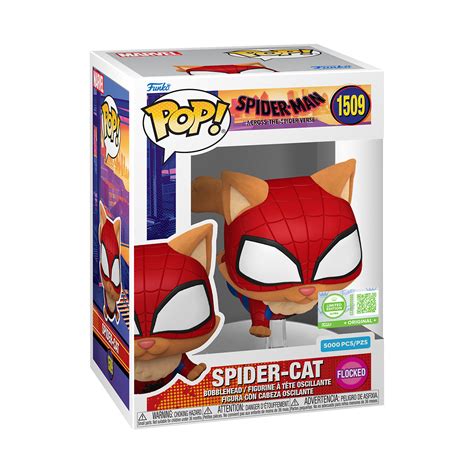 Pop Spider Cat Flocked With Pop Protector Funko