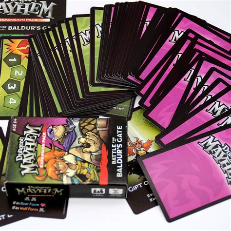 为博德之门而战桌游卡牌 Dungeon Mayhem 混乱地下城疯狂怪物 阿里巴巴