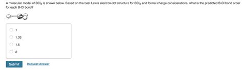 Solved A Molecular Model Of Bcl3 Is Shown Below Based On