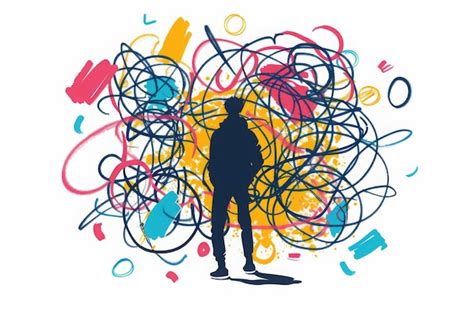 Premium Photo Abstract Doodle Vector Line Illustration Tangled