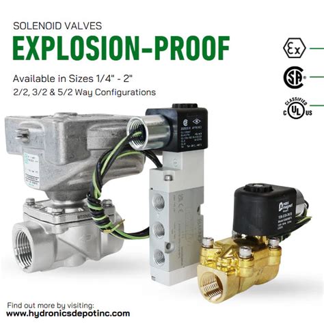 Explosion Proof Solenoid Valves — Hydronics Depot Inc