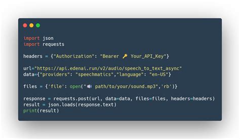 Speechmatics Speech Recognition Api Is Available On Eden Ai