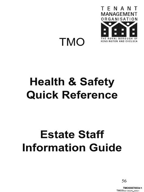 Tmo00870034 Tmo Document Entitled Tmo Health And Safety Quick
